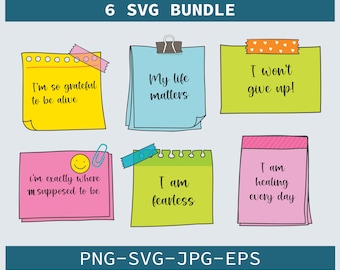 Kindness Cards Printable Positive Affirmation Note Cards Words of ...