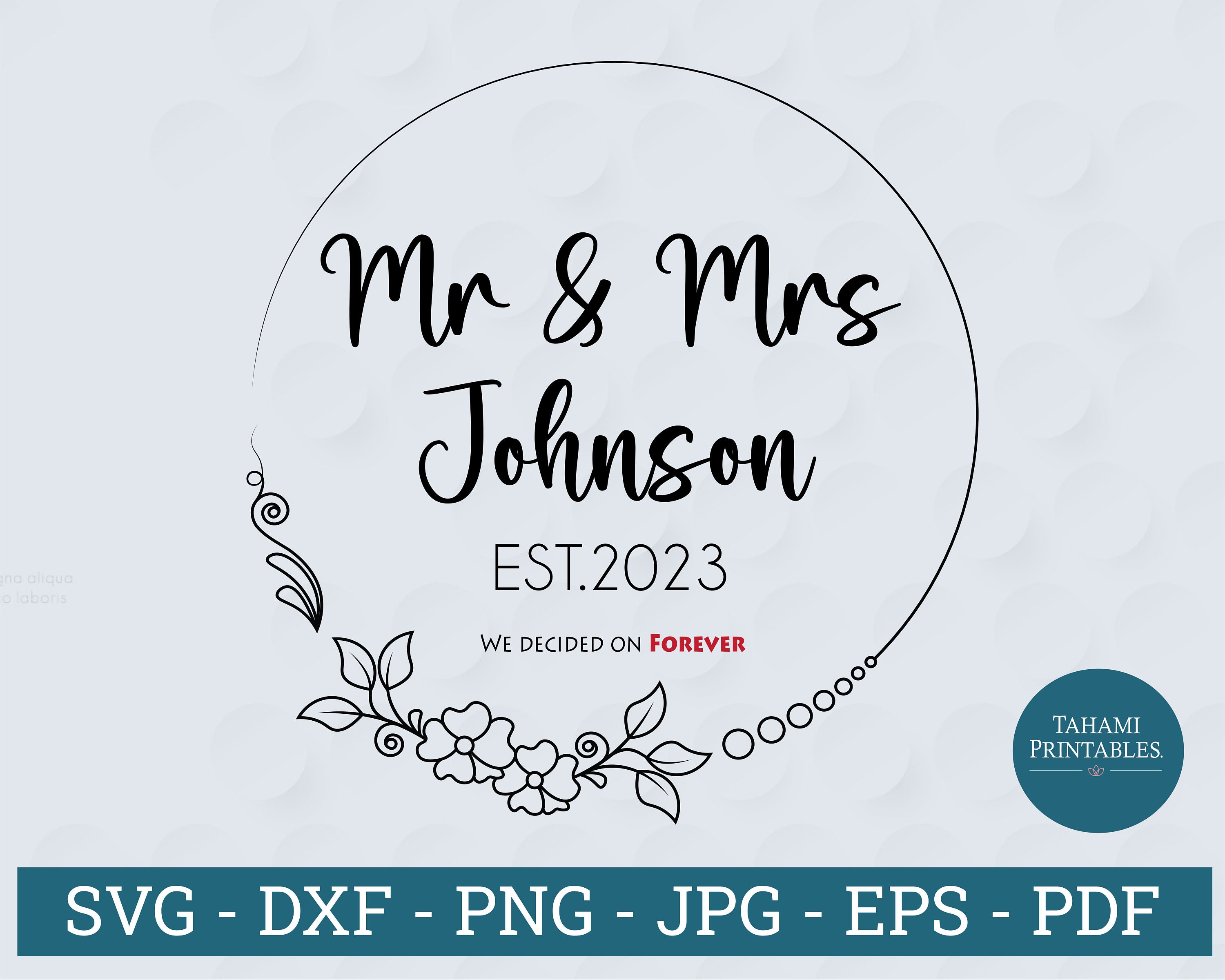 Mr and Mrs Svg Mr Mrs Svg Just Married Svg Wifey Hubby Svg - Etsy UK