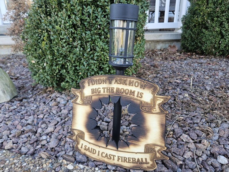 Dnd I Cast FIREBALL Sign, Fireball Sign, Dnd, Dungeons and Dragons ...