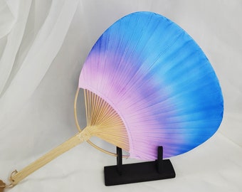 Rainbow Pride, Paddle / Uchiwa Hand Fan, for Cosplay, LARP, Wedding ...