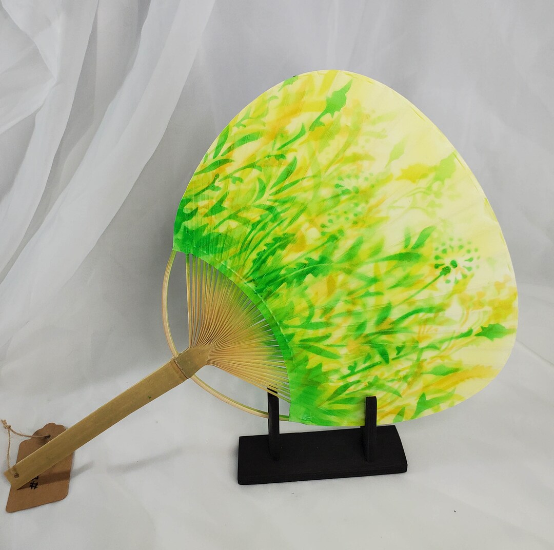 Touch Grass, Paddle / Uchiwa Hand Fan for Surviving Cosplay, LARP ...