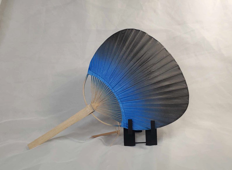 Azure Smoke 2.0, Paddle / Uchiwa Fan, for Cosplay, LARP, Wedding, Beach ...