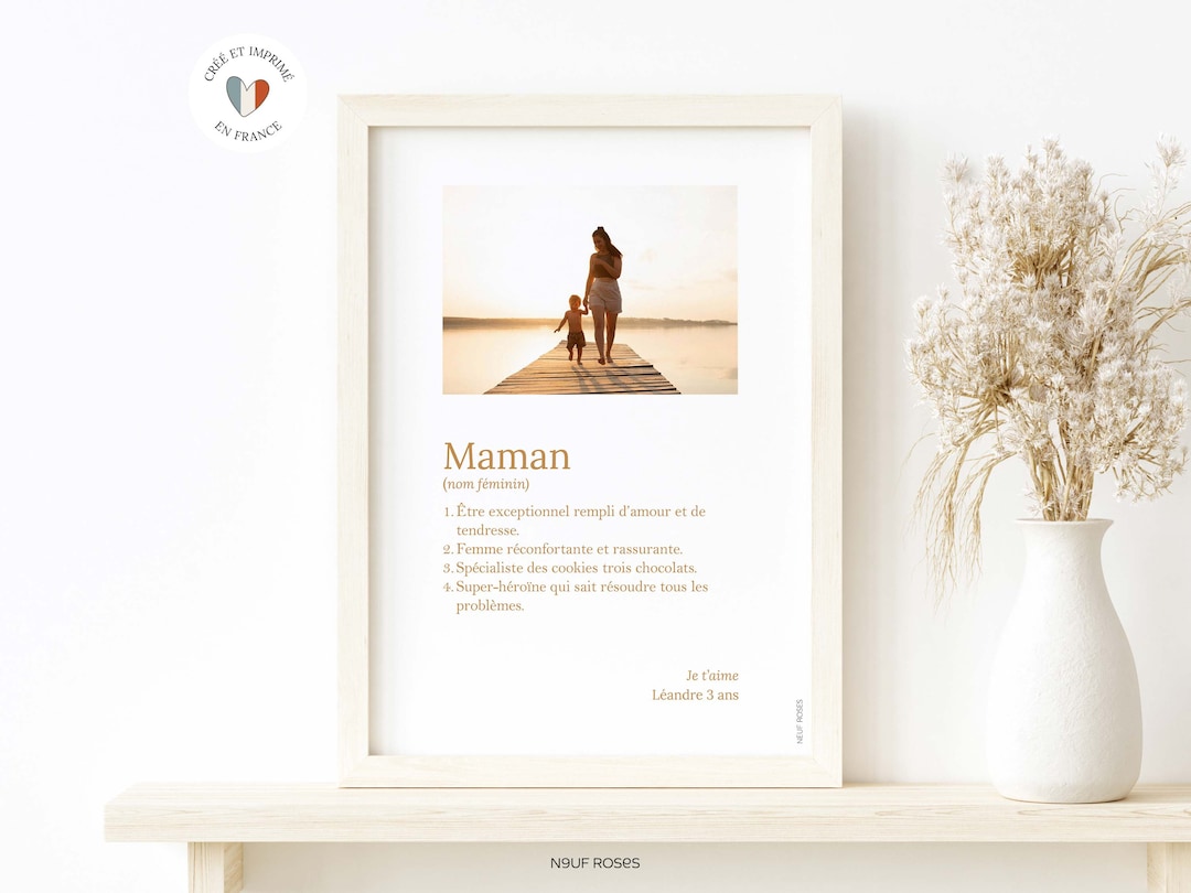 Mom Definition Poster With Photo, Personalized Mother's Day or Birthday ...