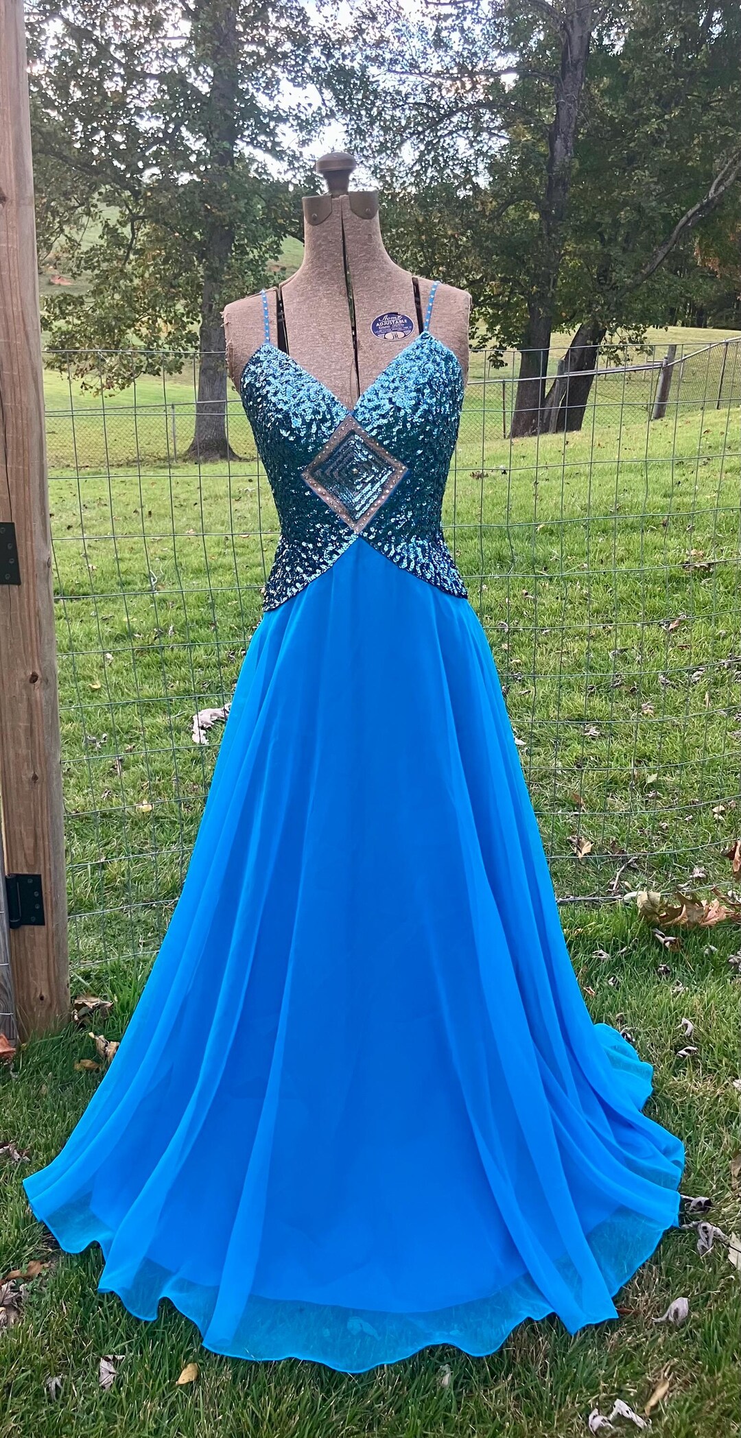 Vintage|original Designer Mike Benet Sequin Formal Gown| Size 8 - Etsy