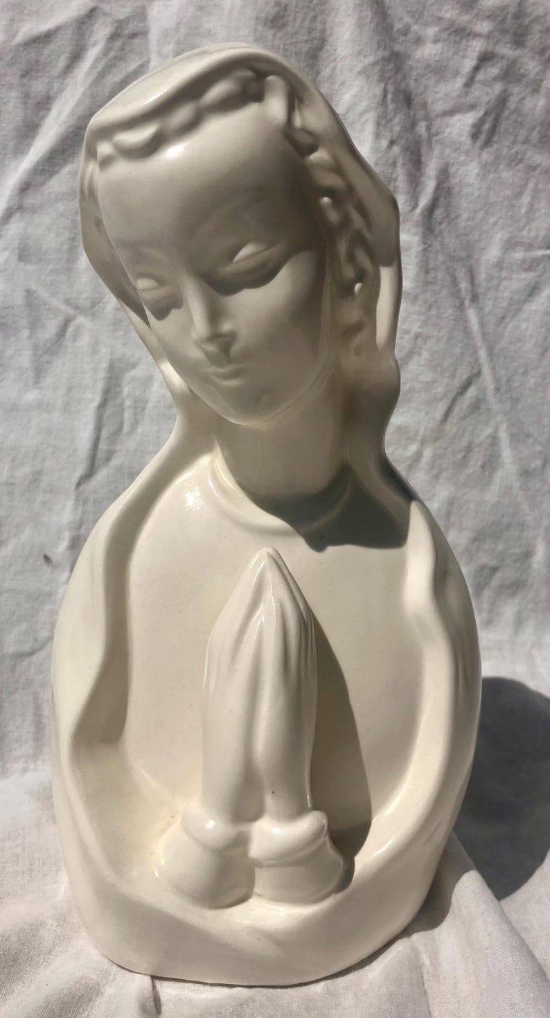 1960s Handmade Ceramic Mary |blessed Mother| Virgin Mary - Etsy