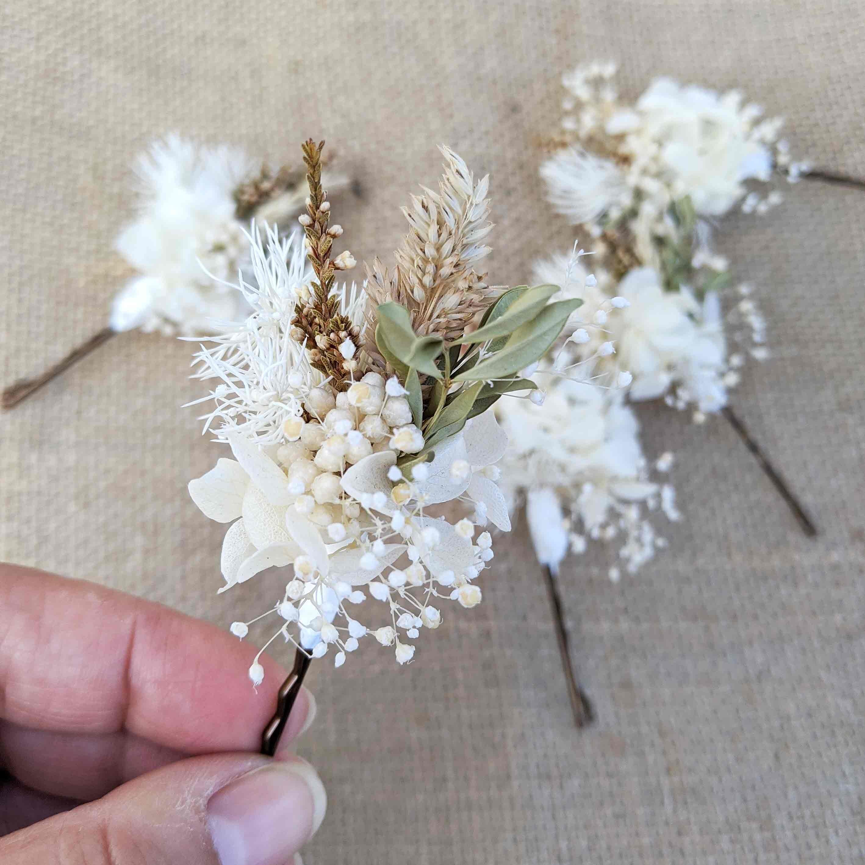 Flower Pins Wedding Bride Flower Hair Pins Clip Baby Shower Flower ...