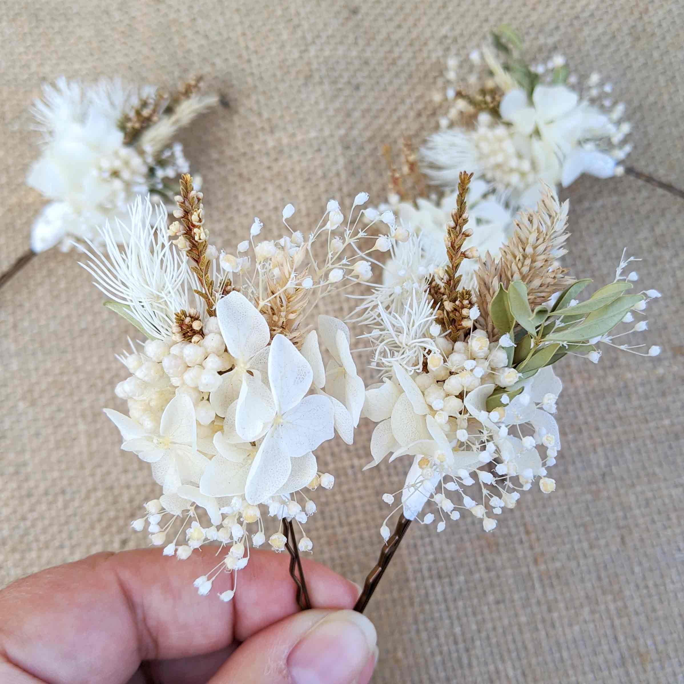 Flower Pins Wedding Bride Flower Hair Pins Clip Baby Shower | Etsy