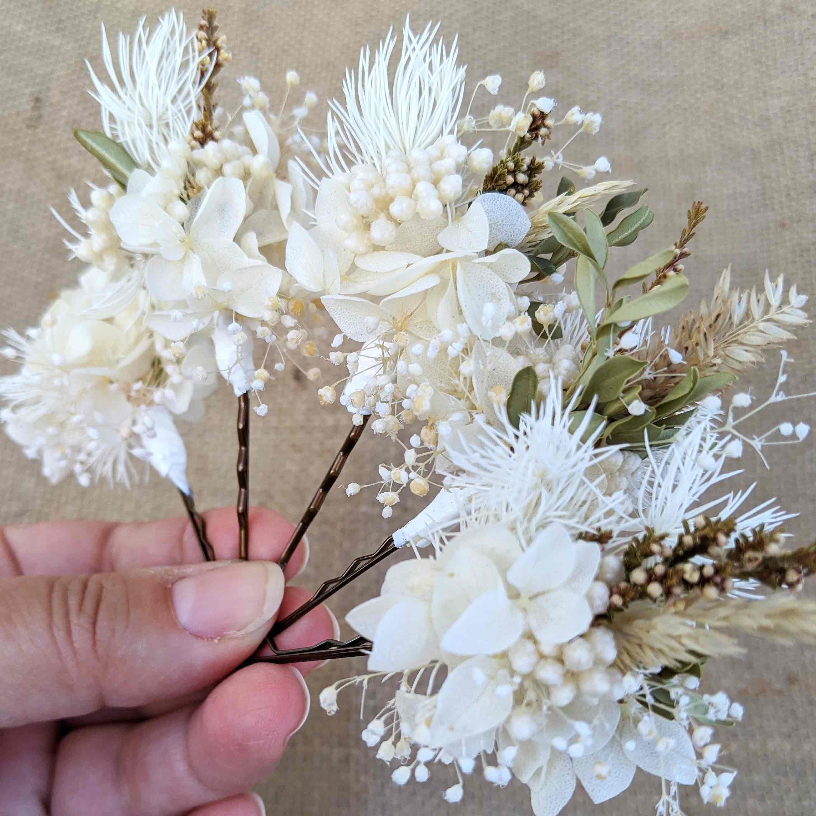 Flower Pins Wedding Bride Flower Hair Pins Clip Baby Shower Flower ...