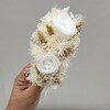 White Mini Rose Wrist Corsage Wedding Flower Matching Buttonhole Dry ...