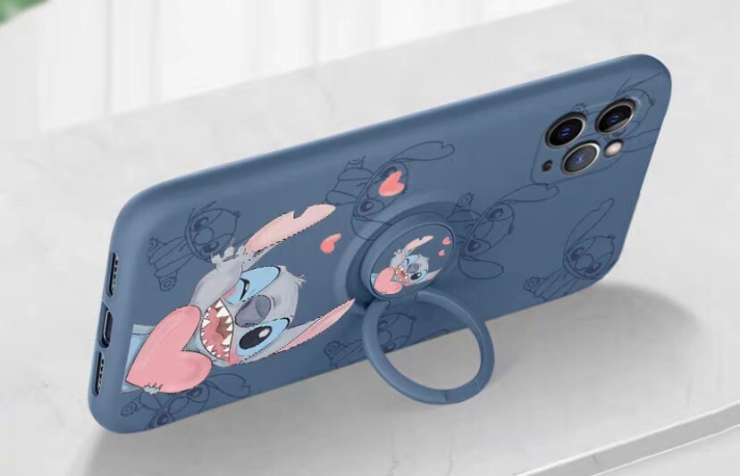 Cute Cartoon Stitch With Ring Case Stand Iphone 12 Iphone 12 - Etsy UK