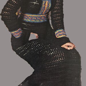 Boho Peasant Dress Crochet Pattern – Vintage 70s Style Instant Download ...