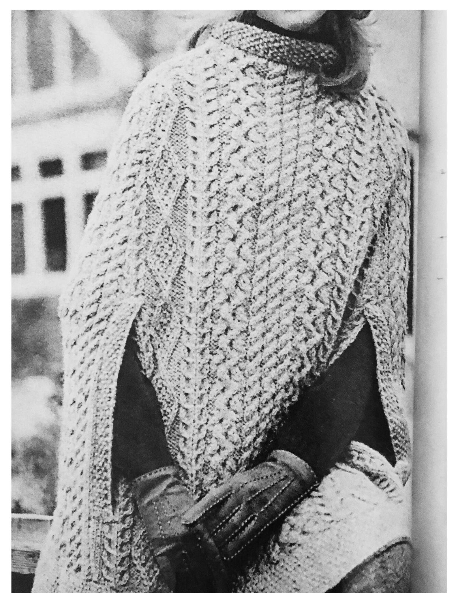 Irish Cape Knitting Pattern - Etsy