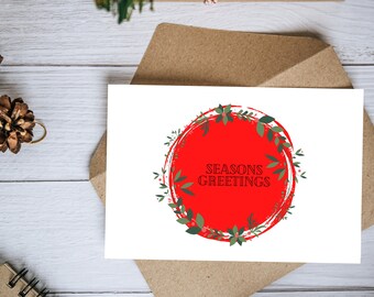 Christmas Card Printable / Printable PDF Christmas Card / Digital ...