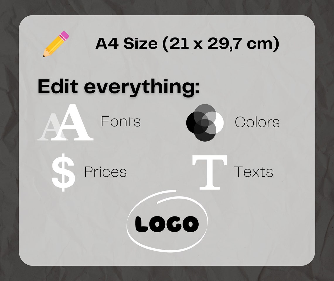 Microsoft Word Invoice Template Etsy