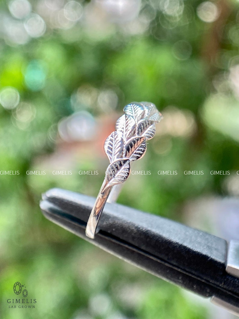 Leaf Engraved Ring, Nature Inspired Wedding Ring,organic Wedding ...