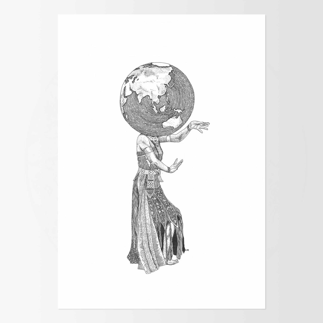 The Globe Poster Format A3 - Etsy