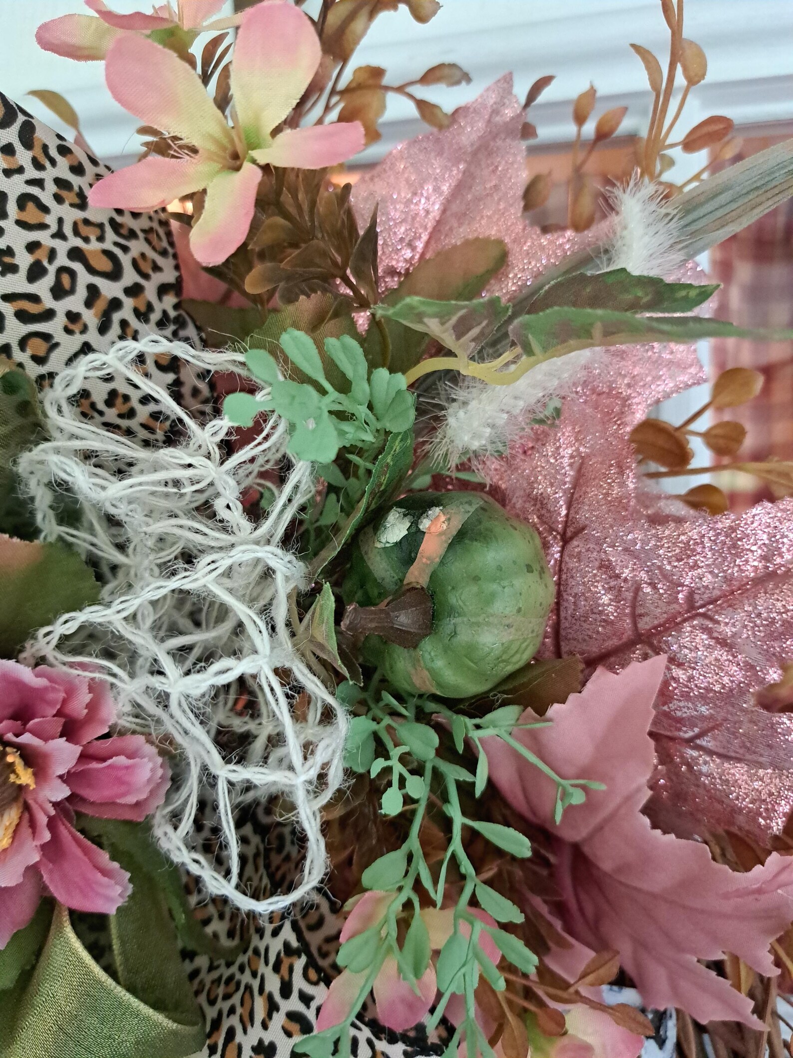 Pretty in Pink Fall Wreath - Etsy