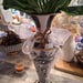 Black Toille and Check Metal Vase With Light Peach Faux Tulips ! - Etsy