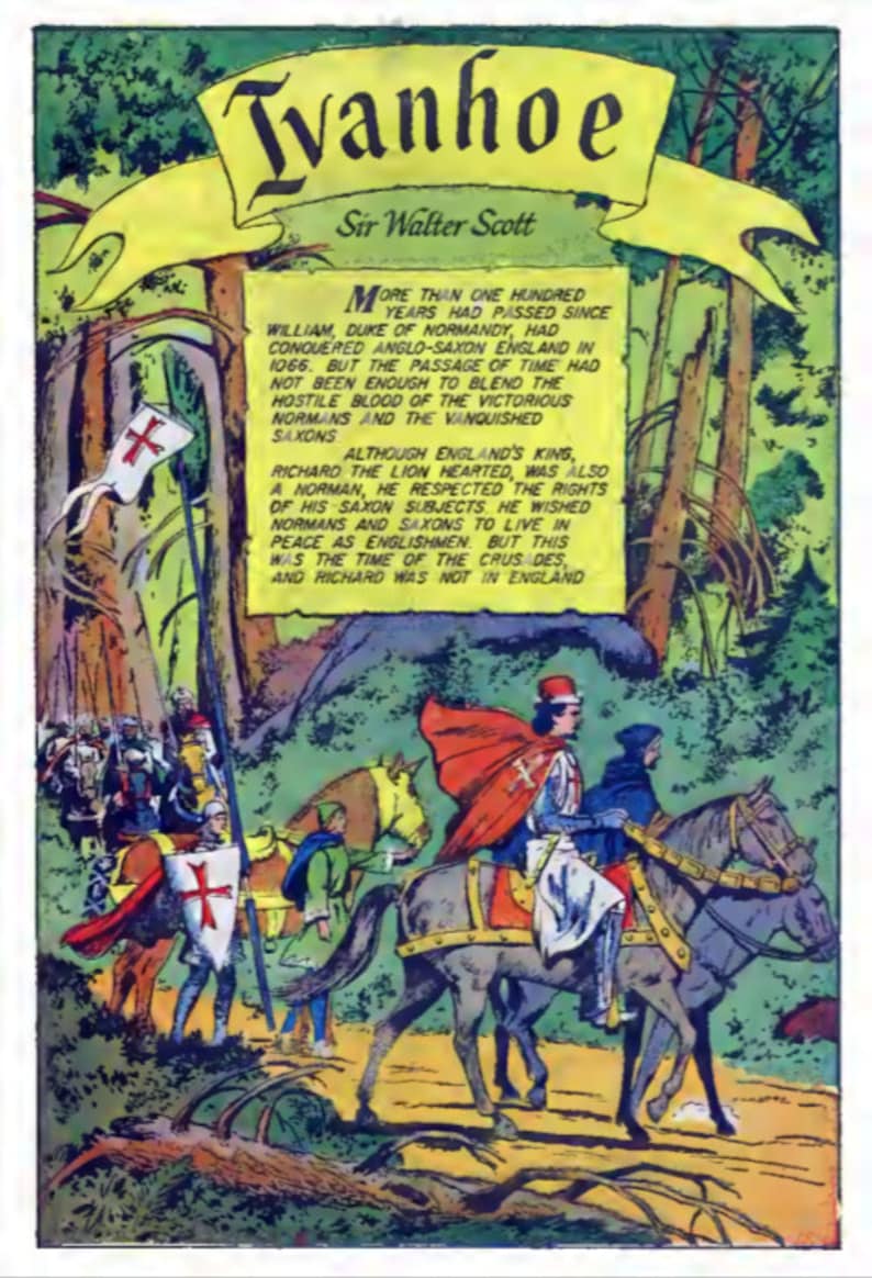 Ivanhoe (classics Illustrated No. 2) Vintage Comic PDF - Etsy