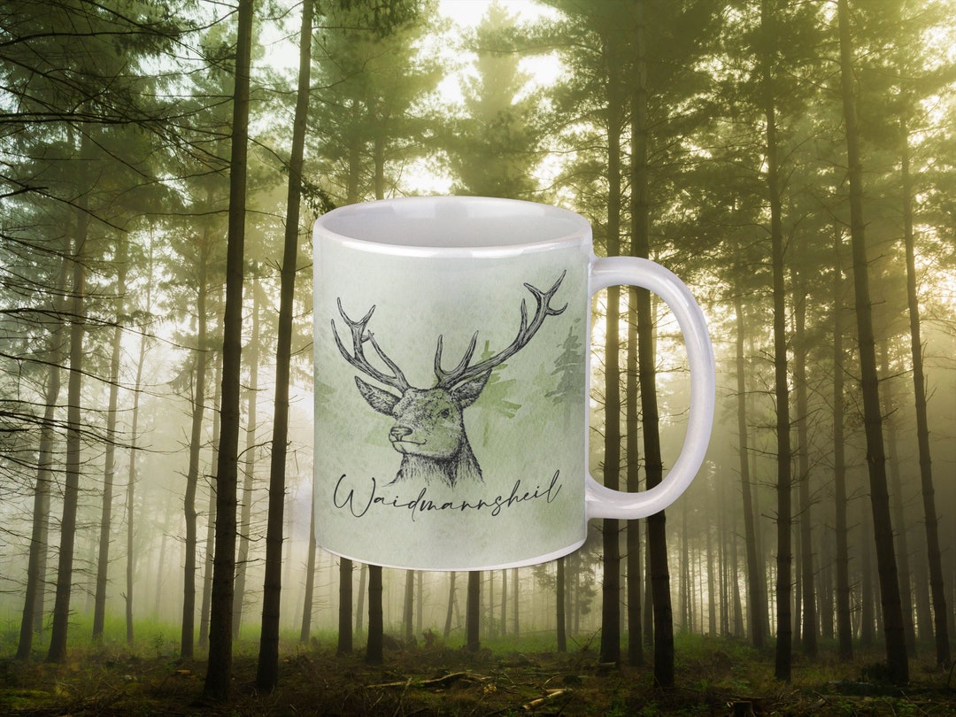 Ceramic or Enamel Mug Personalized Hunting Cup With Desired Name Cup ...
