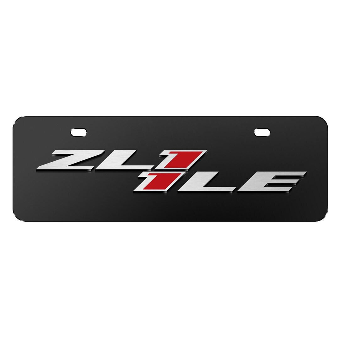 Chevrolet Camaro ZL1-1LE 3D Logo 12" X 4.25" European Look Black Half ...
