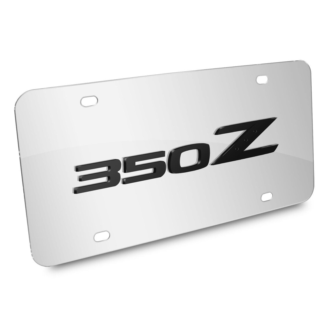 Ipick Image for Nissan 350Z 3D Black Logo Mirror Chrome Stainless Steel ...