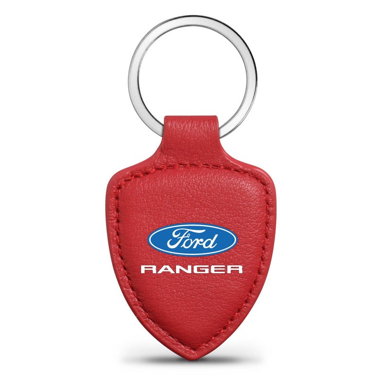 Ipick Image Made for Ford Ranger Red Genuine Soft Leather Shield-style ...