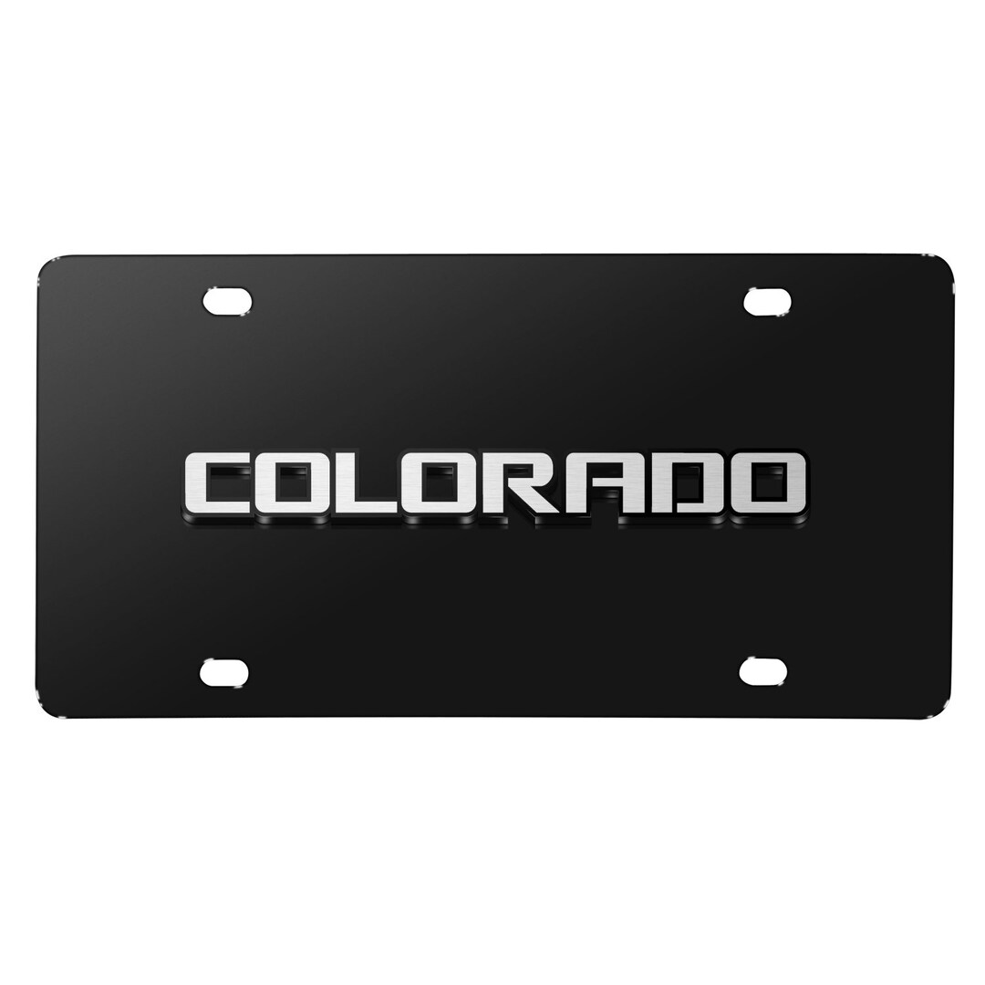 Ipick Image Made for Chevrolet Colorado 3D Nameplate Black Stainless ...