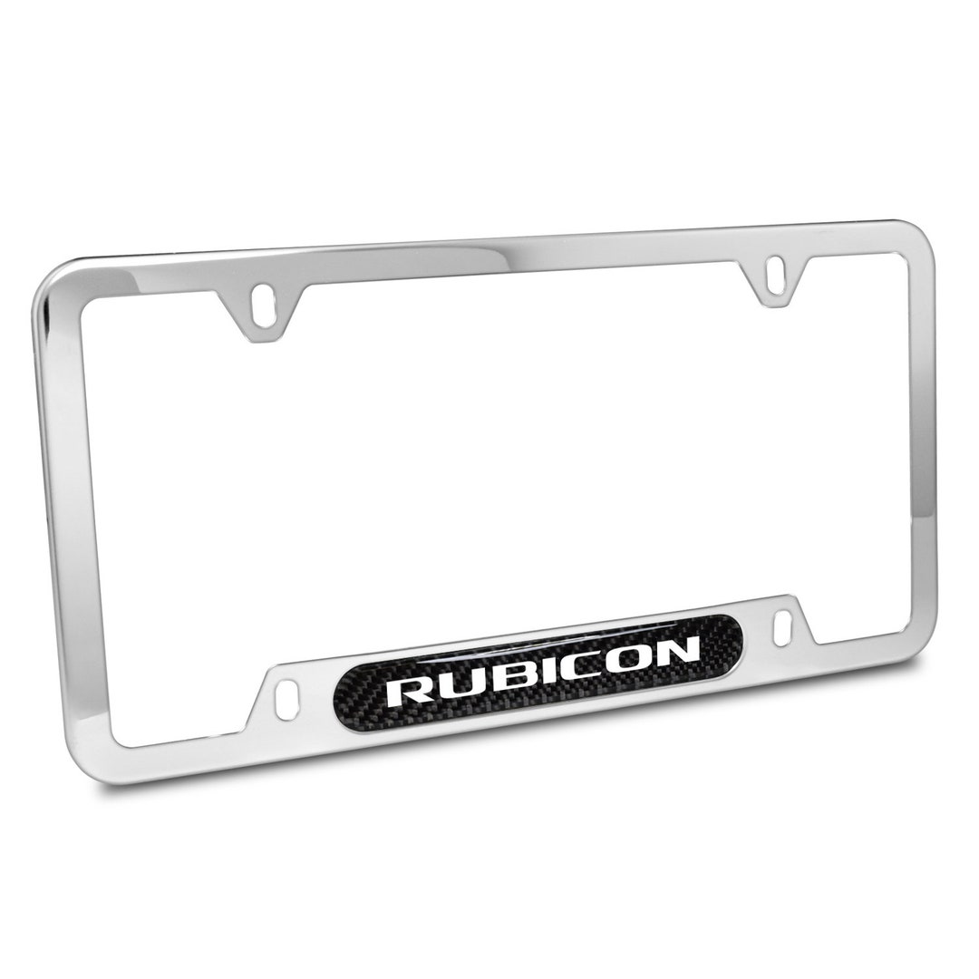 Ipick Image Made for Jeep Rubicon Real Carbon Fiber Nameplate Chrome ...