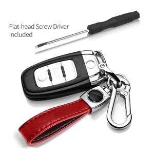 Ipick Image Made for Ford Focus RS Logo in Black on Genuine Red Leather ...