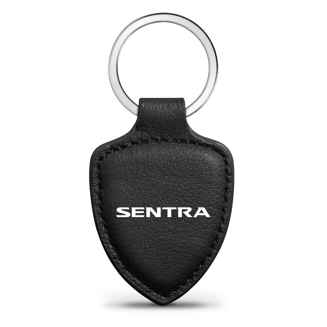 Ipick Image for Nissan Sentra Black Shield-shape Style Genuine Leather ...