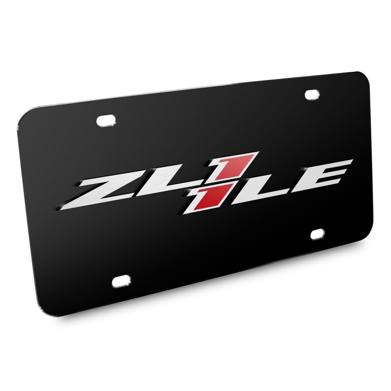 Ipick Image for Chevrolet Camaro ZL1-1LE 3D Logo Black Metal License ...