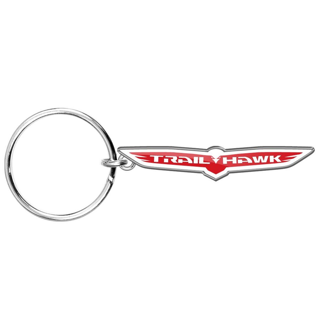 Ipick Image for Jeep Trailhawk Logo Die-cut Metal Key Chain Key-charm ...