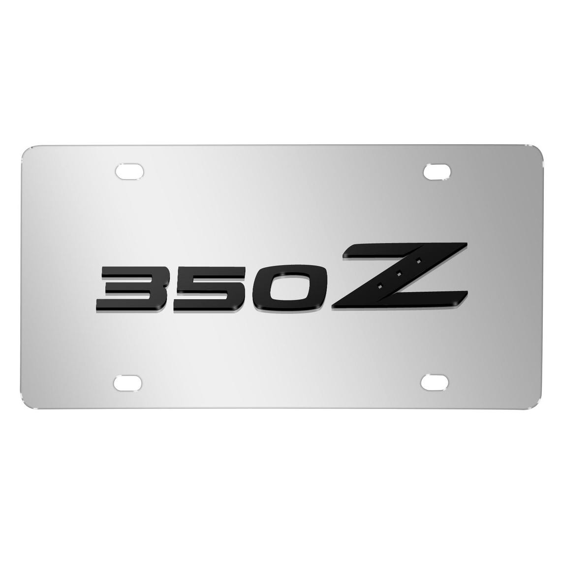 Ipick Image for Nissan 350Z 3D Black Logo Mirror Chrome Stainless Steel ...