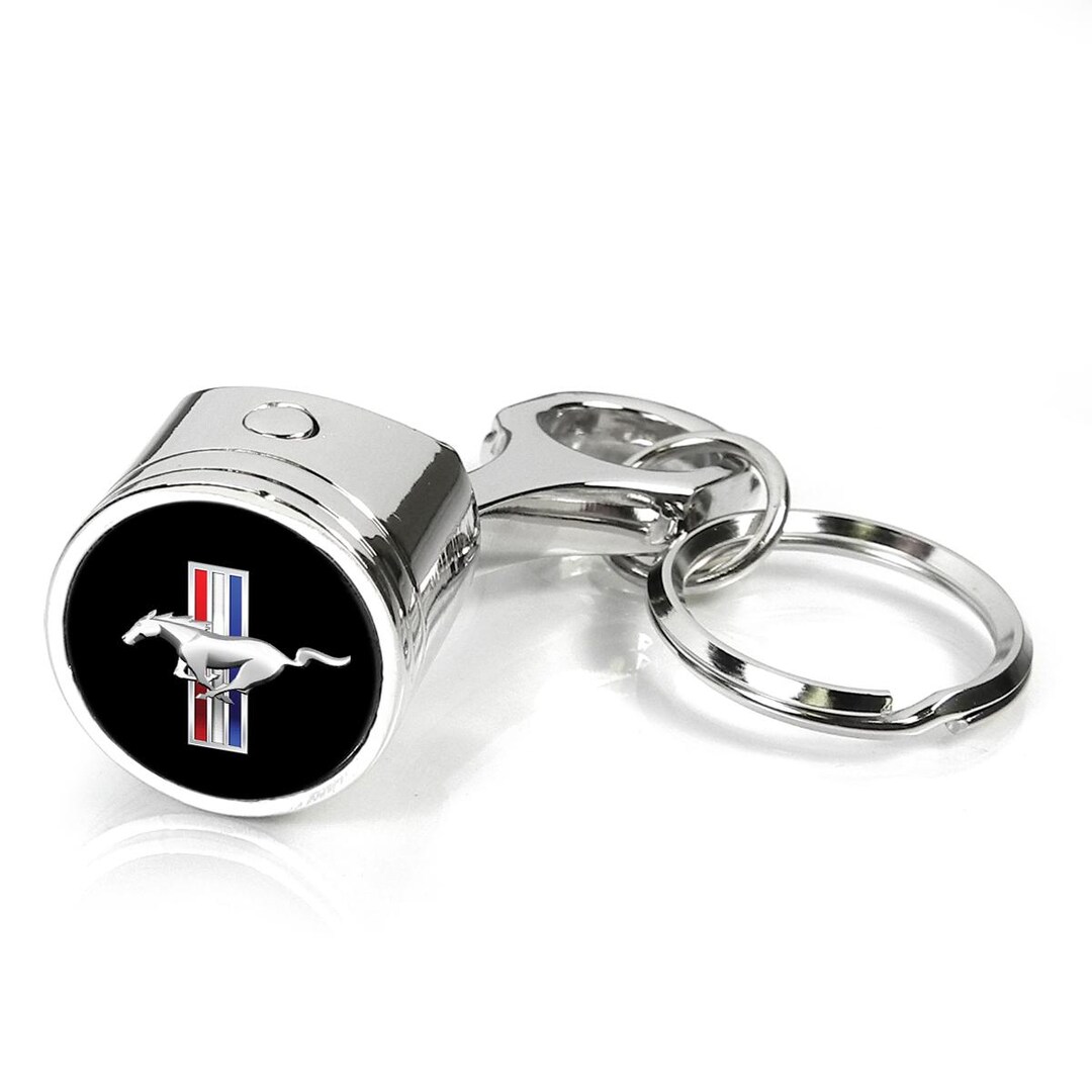 Ipick Image Made for Ford Mustang Tri-bar Logo in Black on Chrome ...
