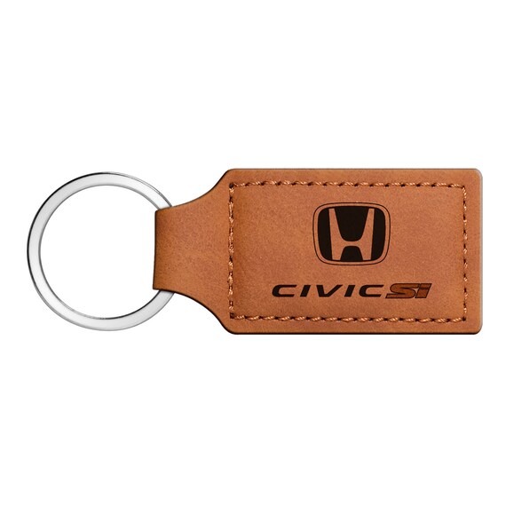 Leather honda keychain store