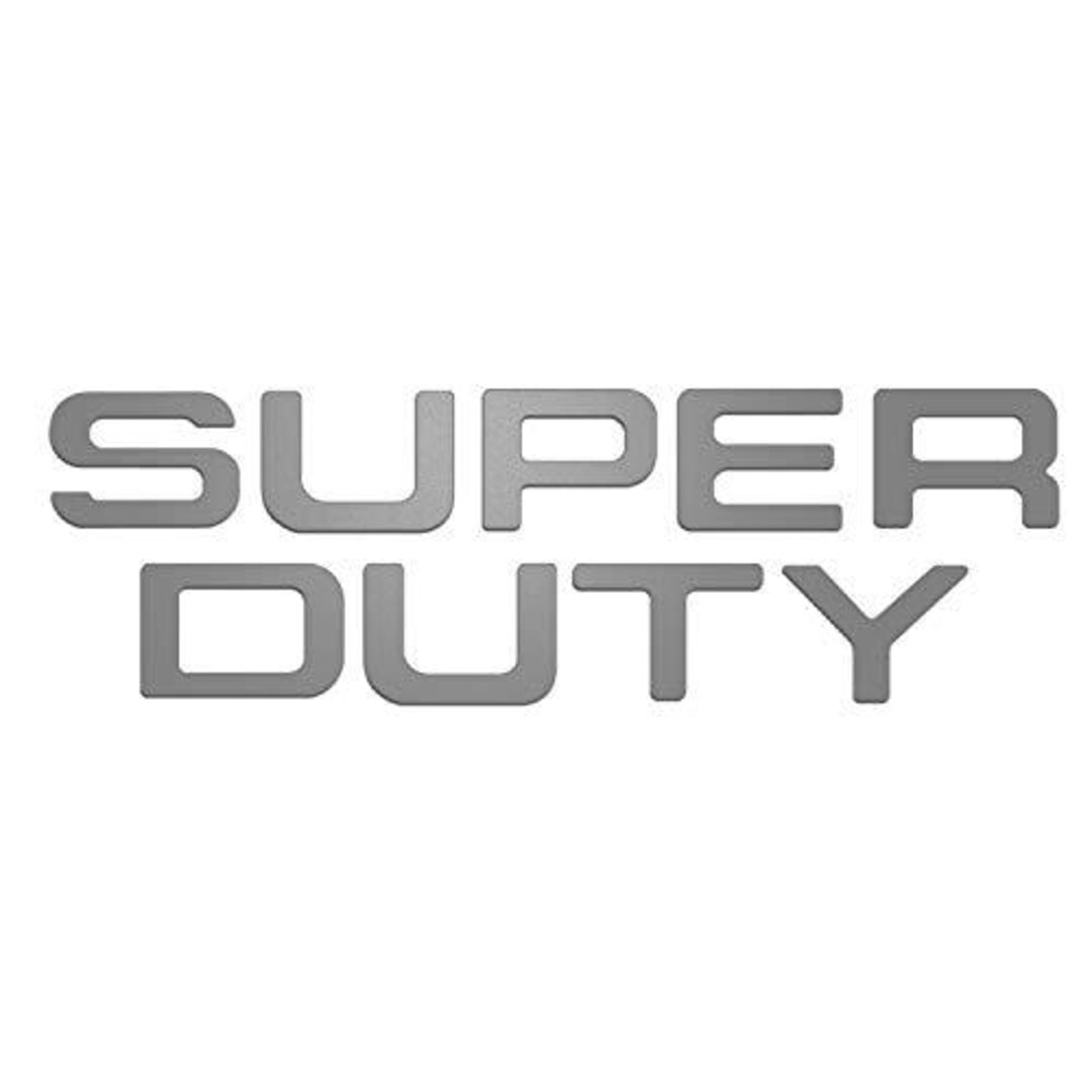 Ipick Image for Ford Super-duty Tailgate 1/32" Silver Letter Insert (no ...