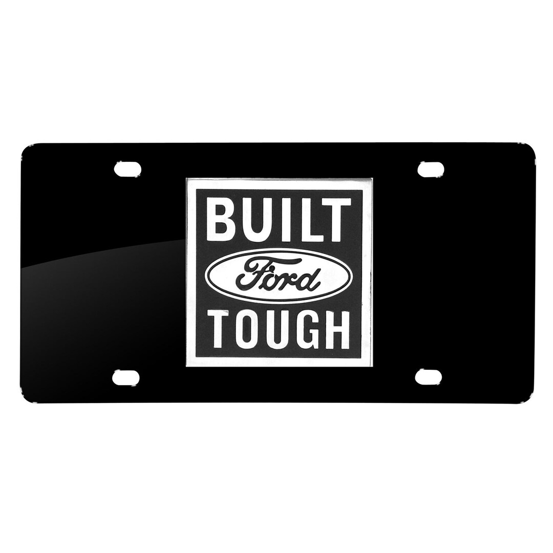 Ipick Image for Ford Built-ford-tough 3D Logo Black Stainless Steel ...