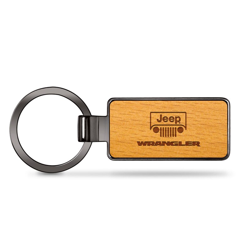 Ipick Image Made for Jeep Wrangler Laser Engraved Maple Wood Gunmetal ...