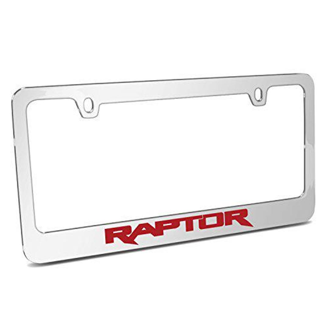 Ipick Image for Ford F-150 Raptor Red in 3D on Mirror Chrome Metal ...