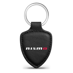 Ipick Image Made for Nissan NISMO Black Real Leather Shield-style Key ...