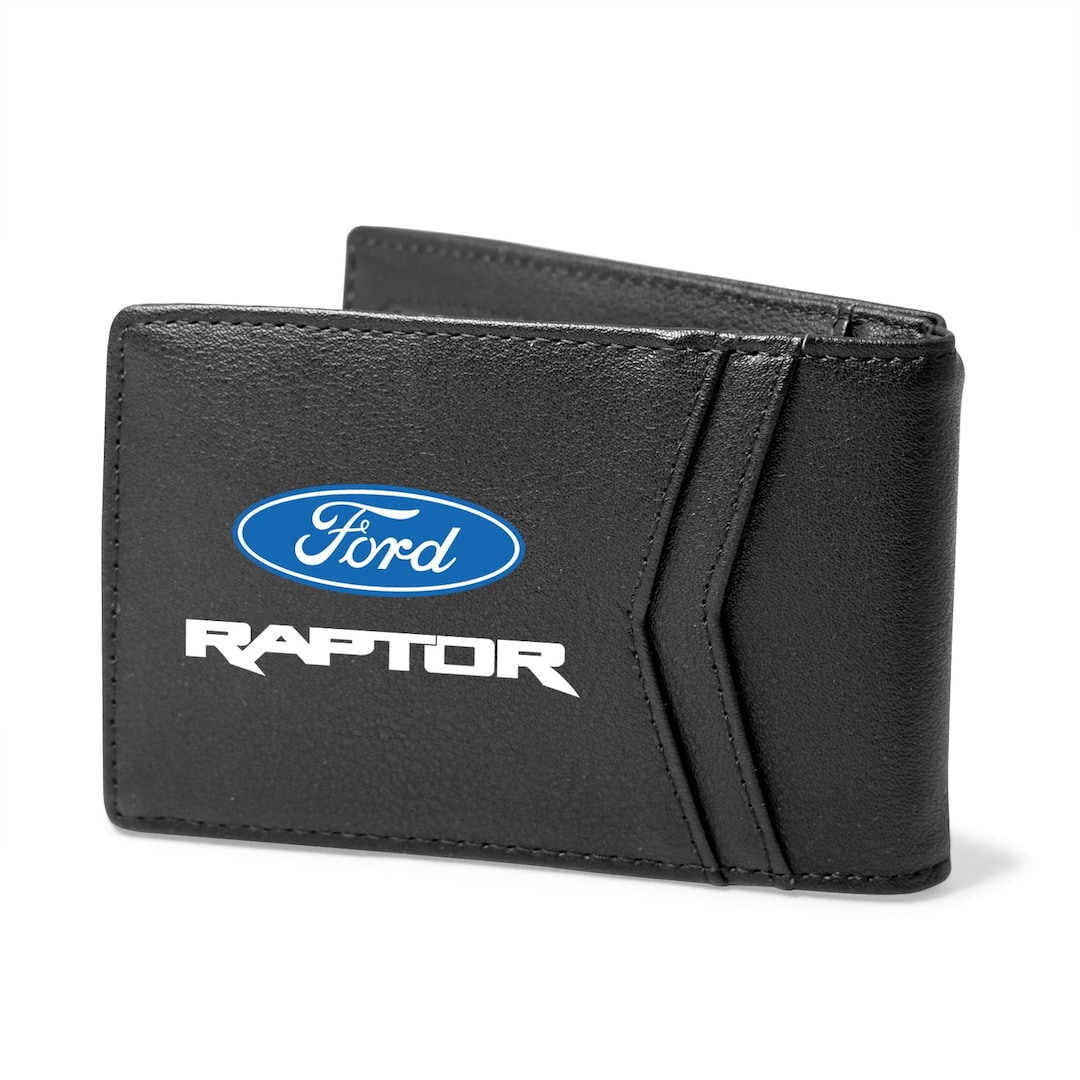 Ipick Image Made for Ford F-150 Raptor Black PU Leather Slim RFID ...