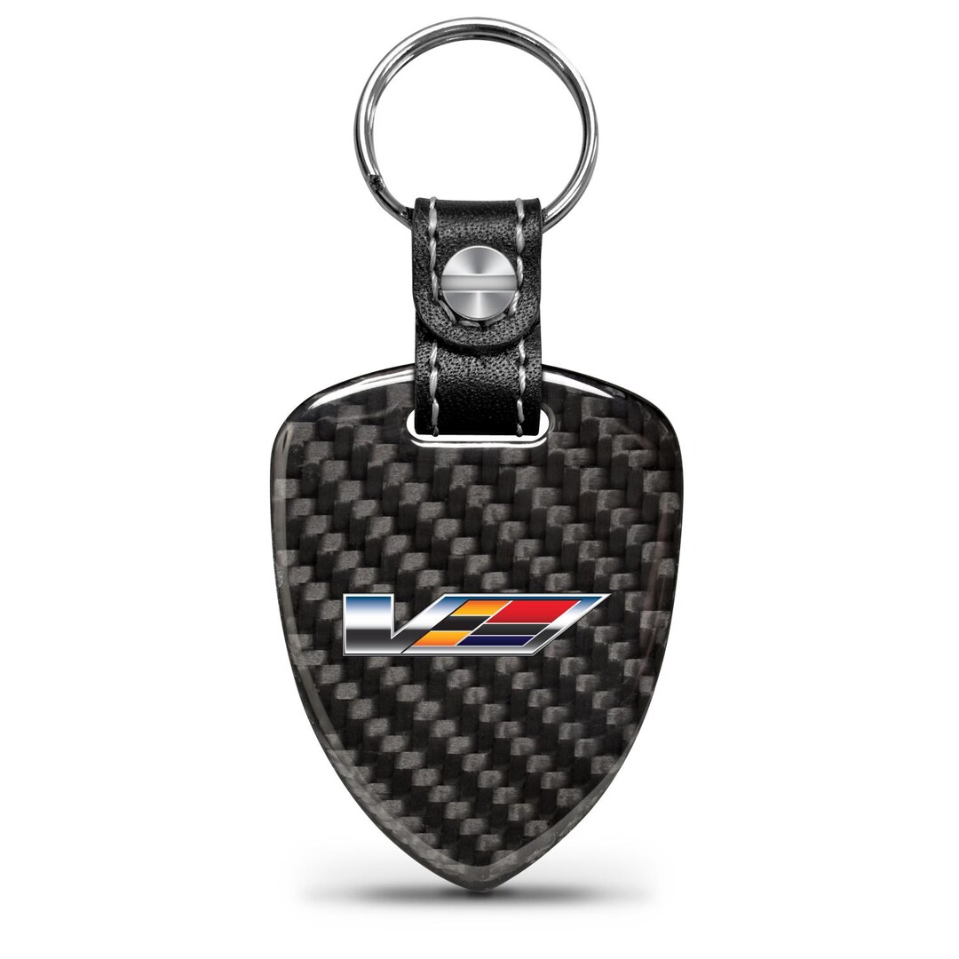 Ipick Image Made for Cadillac V Logo Real Black Carbon Fiber Large ...