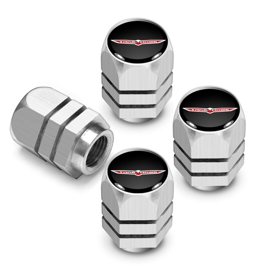 Ipick Image Made for Jeep Trailhawk Logo in Black on Silver Hexagon ...