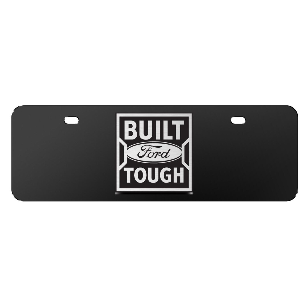 Ford Built Ford Tough 3D Logo 12" X 4.25" European Look Black Half-size ...