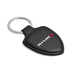 Ipick Image Made for Nissan NISMO Black Real Leather Shield-style Key ...