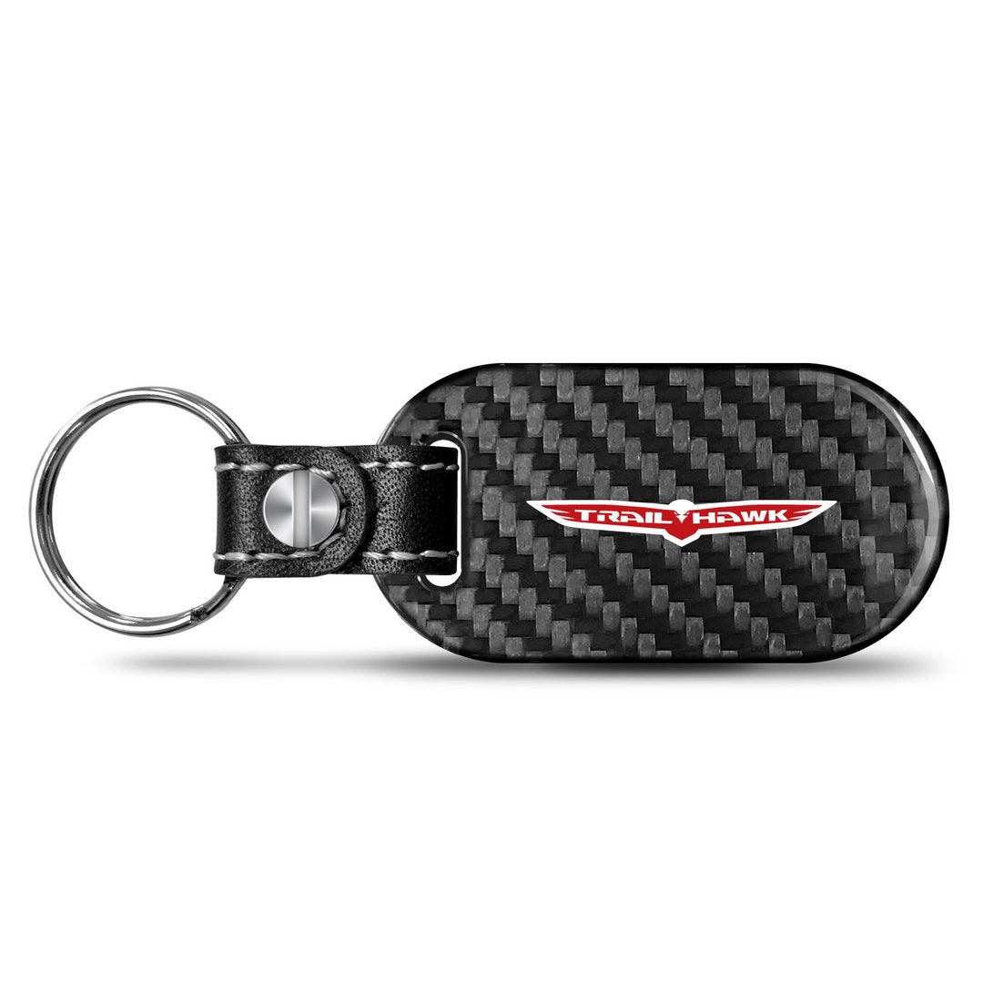 Ipick Image Made for Jeep Trailhawk 100% Real Black Carbon Fiber Tag ...