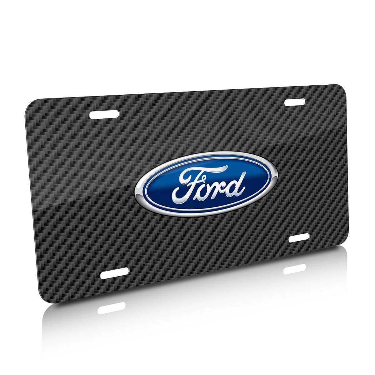 Ipick Image Made for Ford Logo Black Carbon Fiber Look Graphic Special ...