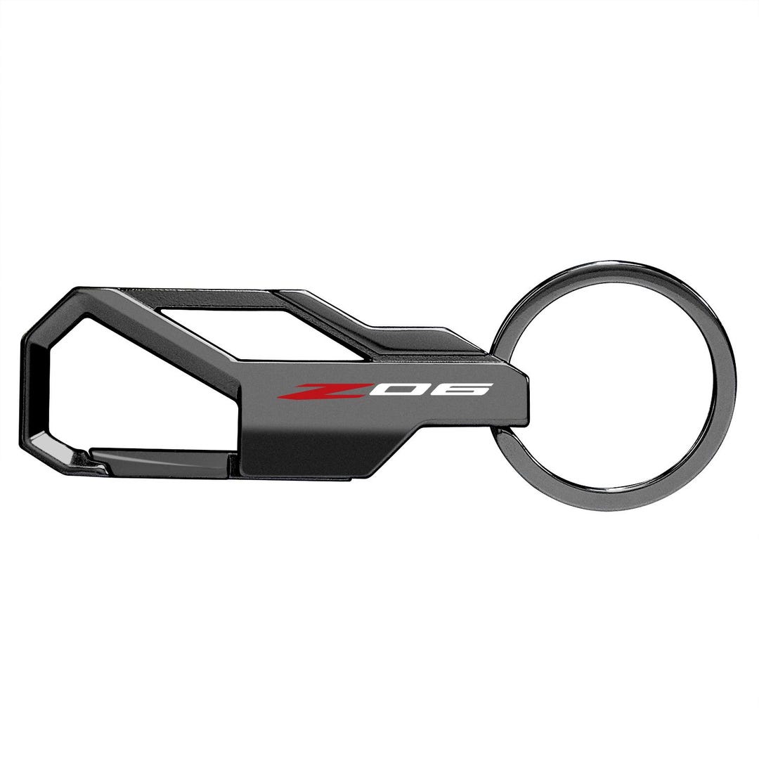 Ipick Image Made for Chevrolet Corvette C8 Z06 Gunmetal Black Carabiner ...