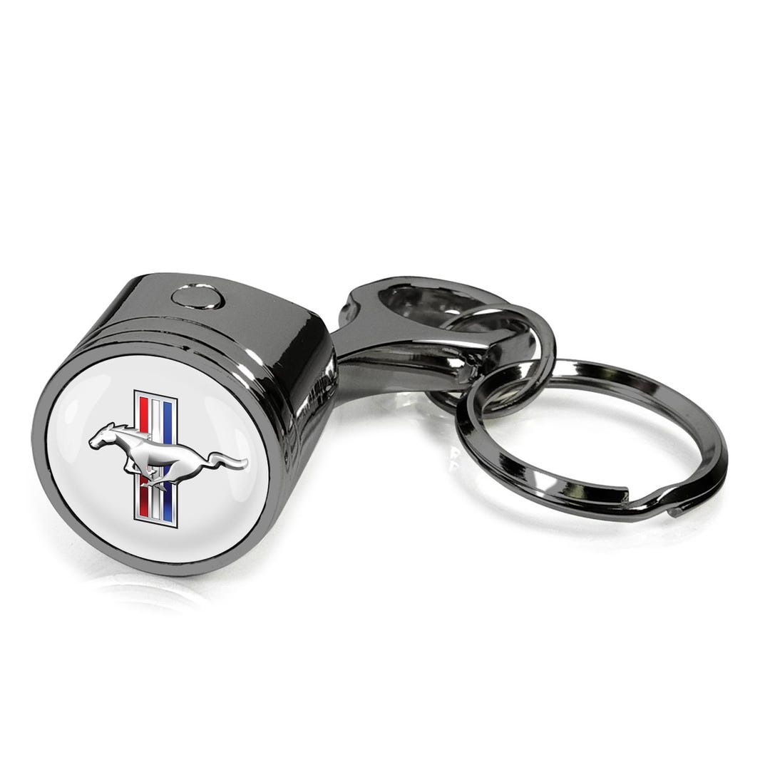 Ipick Image for Ford Mustang Tri-bar Logo in White on Black Engine ...